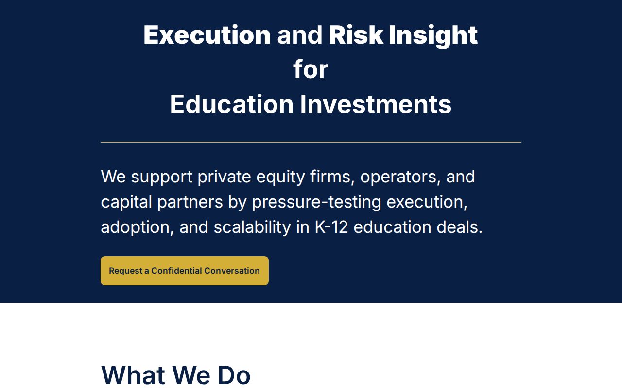 EDCO Education Investment Advisory
